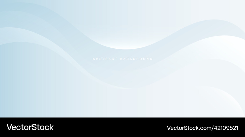 Abstract blue background with smooth wave simple Vector Image