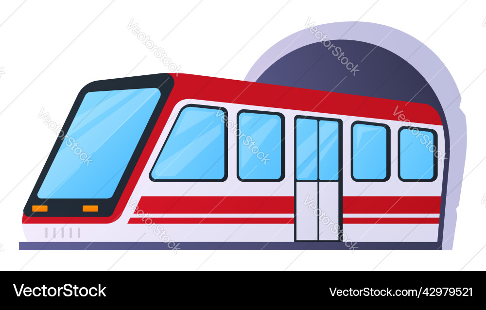 Express train - modern flat design style single Vector Image