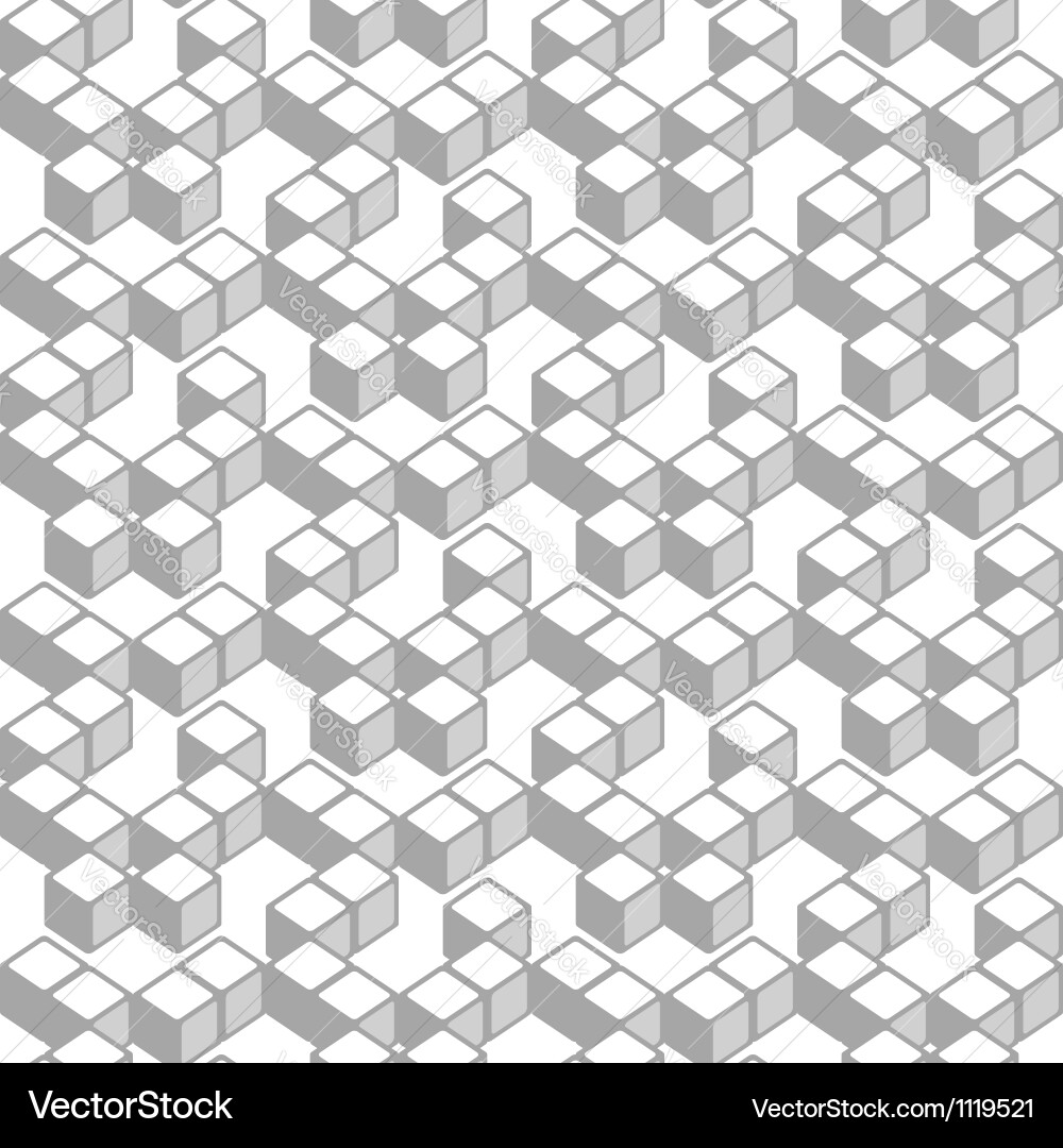 Geometric Cubes Pattern Royalty Free Vector Image