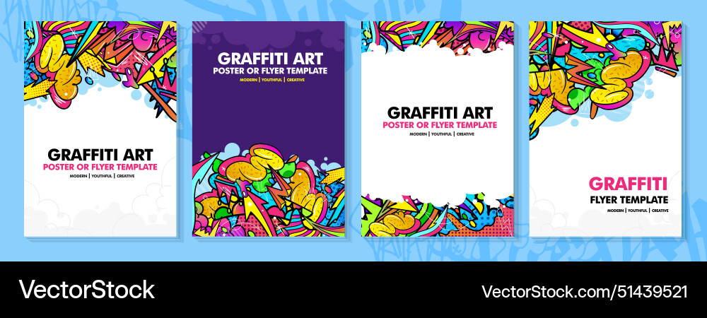 Graffiti template Royalty Free Vector Image - VectorStock