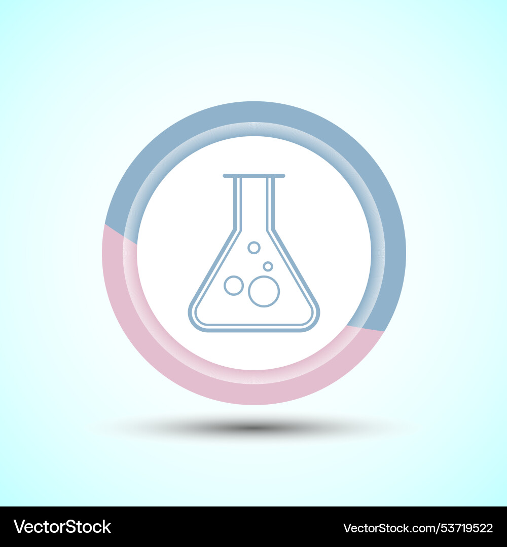 Lab flask icon design chemical Royalty Free Vector Image