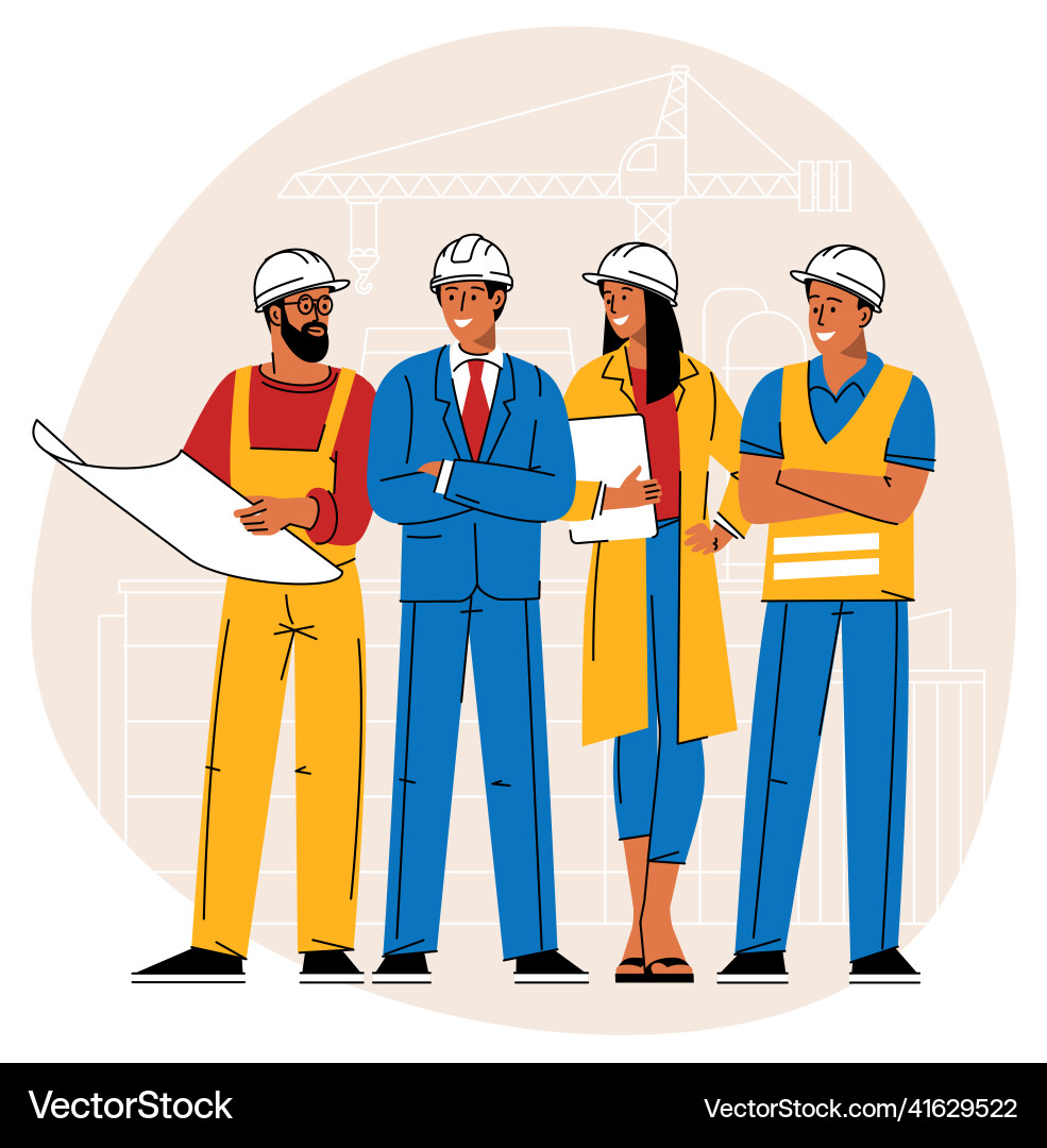 Professionals at work Royalty Free Vector Image