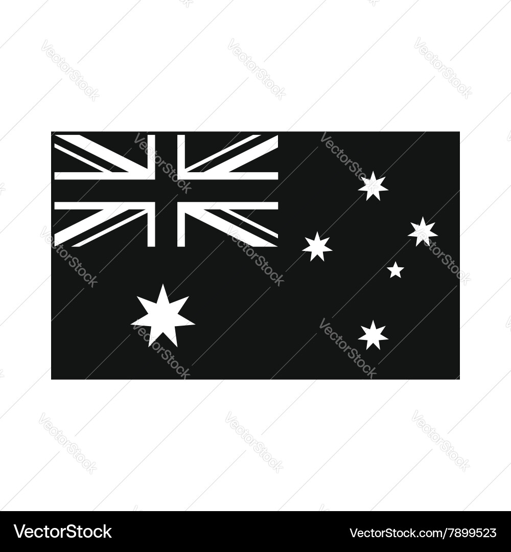Australia Flag Icon Royalty Free Vector Image - VectorStock