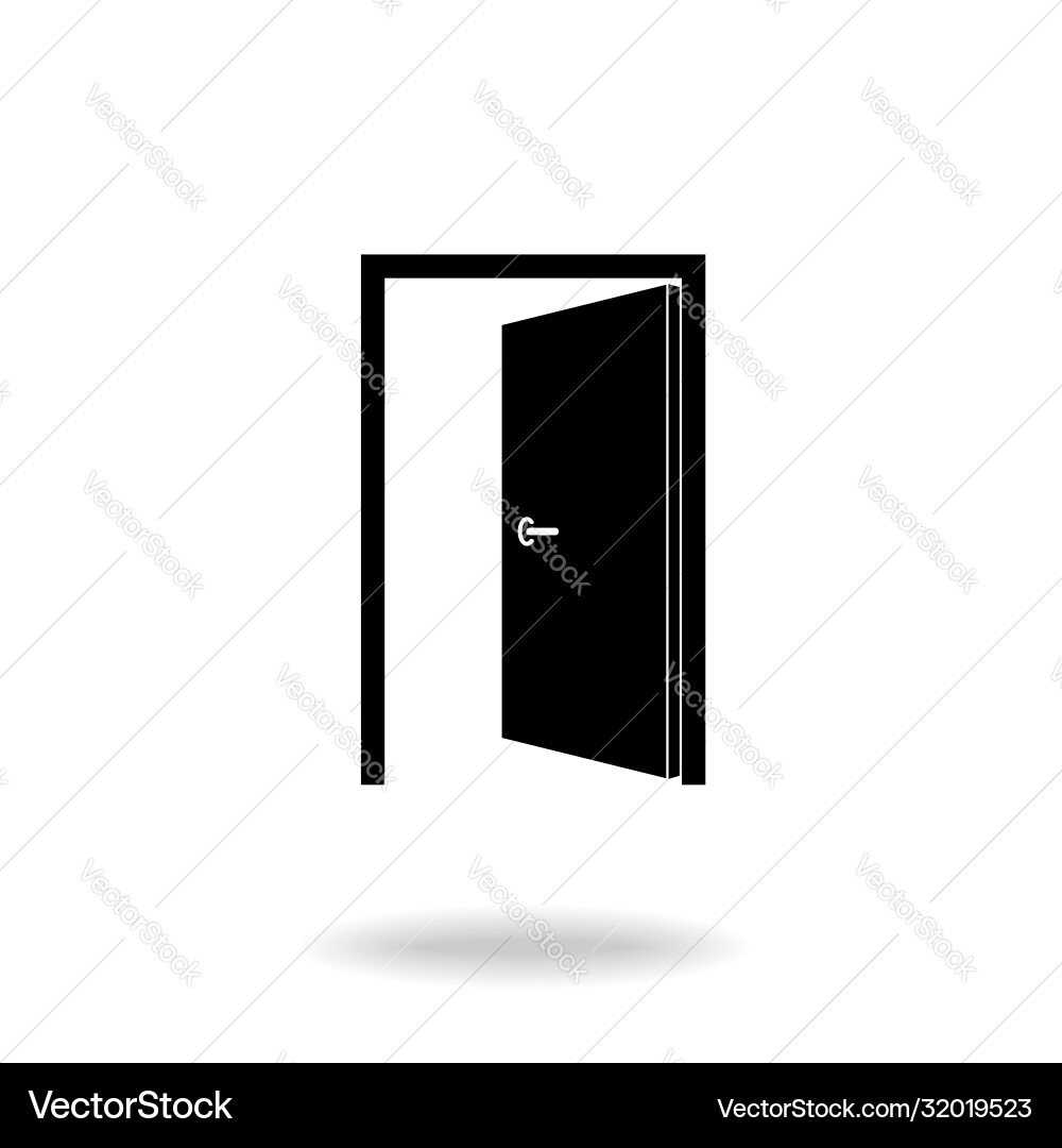 Door open Royalty Free Vector Image - VectorStock