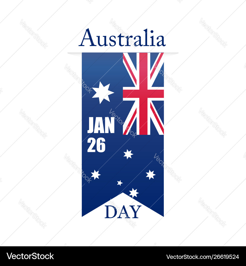 Australia day 26 january Royalty Free Vector Image