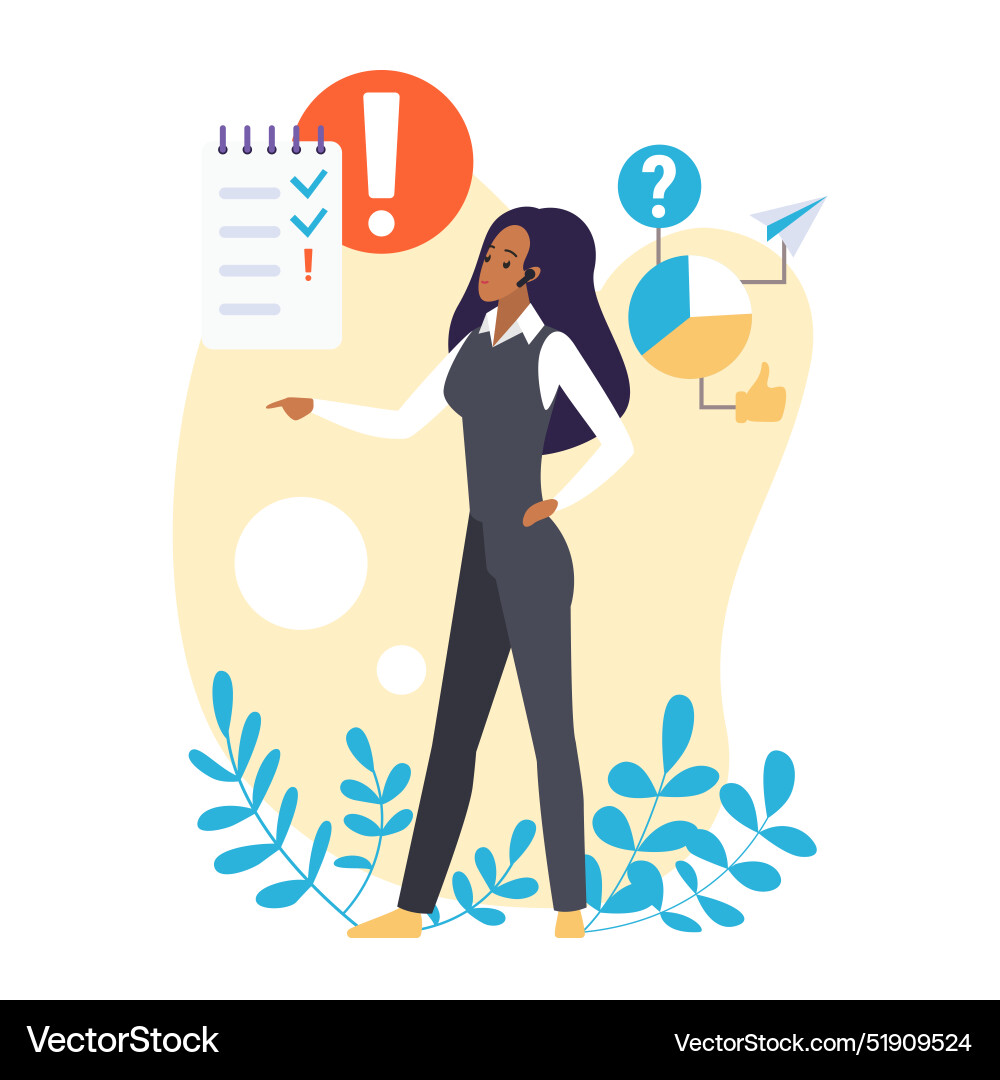 Business and analytical thinking data analysis Vector Image