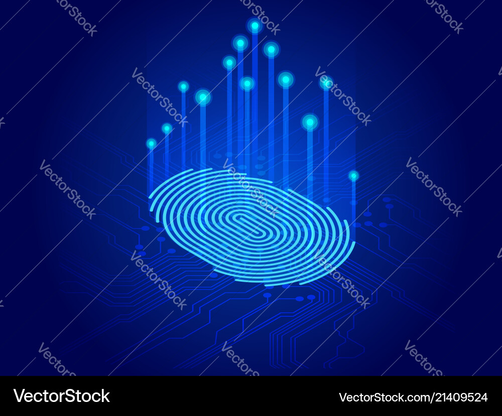 Handprint Technology Scan Vector Images (98)