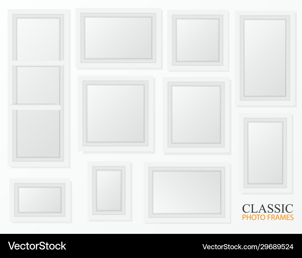Modern photo frame Royalty Free Vector Image - VectorStock
