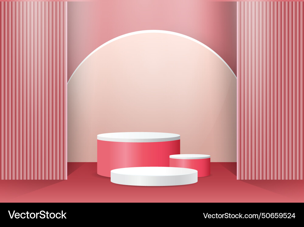 Simple podium background Royalty Free Vector Image