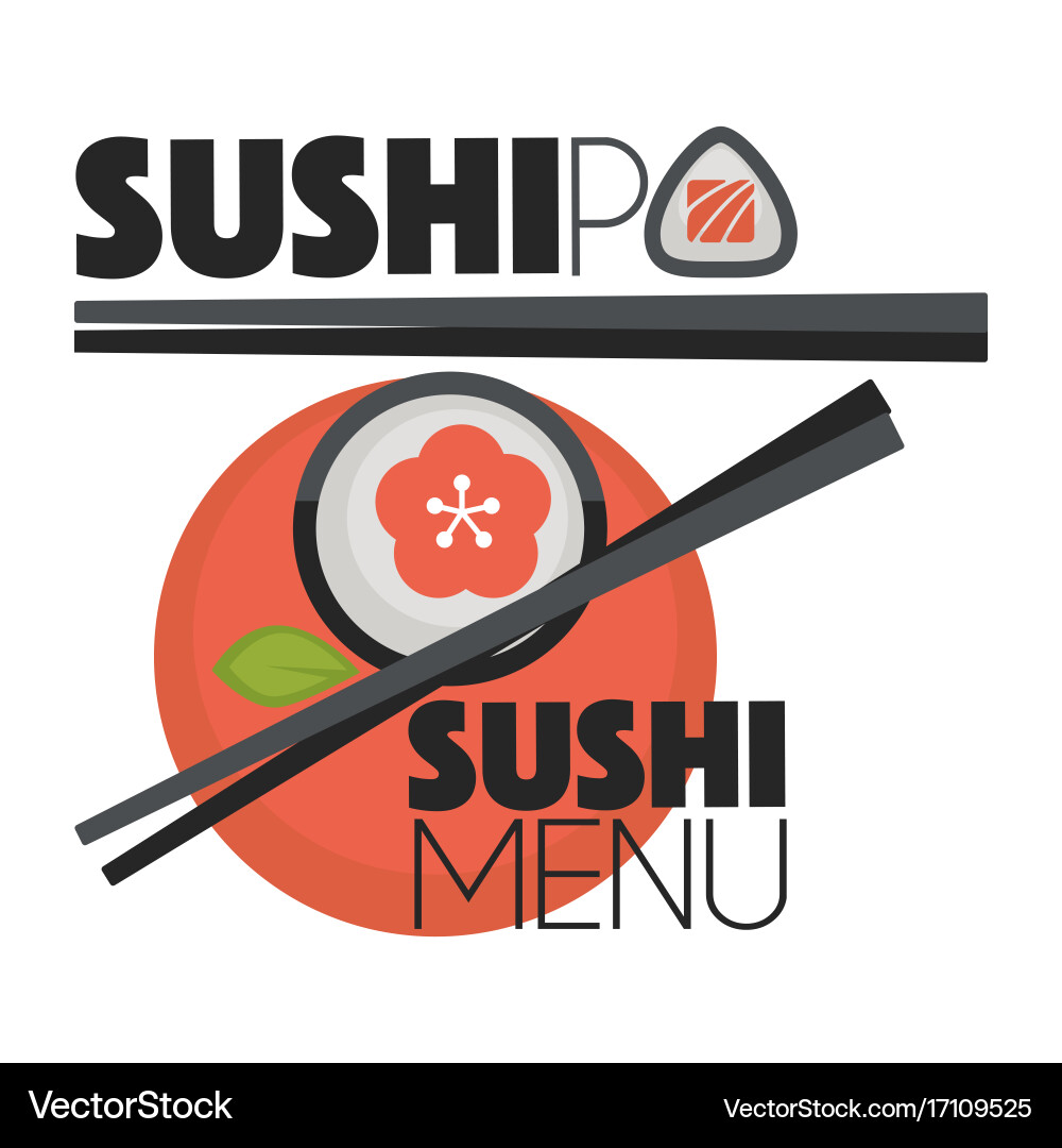 Collection of logos sush Royalty Free Vector Image