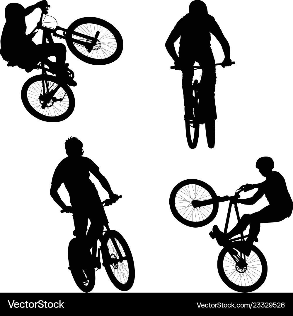 Bicyclist Royalty Free Vector Image - VectorStock
