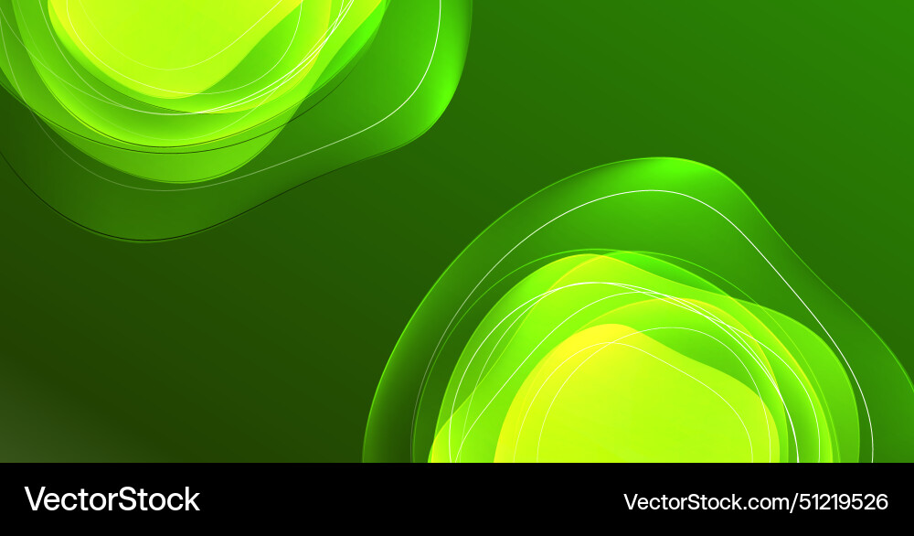 Colorful transparent flowing fluid shapes Vector Image