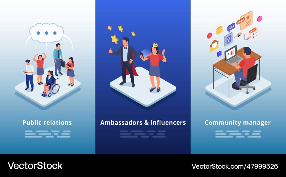 Community management infographic Royalty Free Vector Image