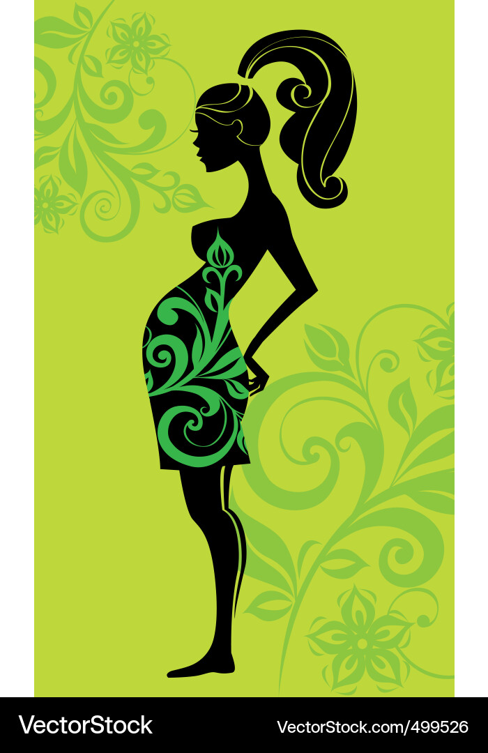 Pregnant woman Royalty Free Vector Image - VectorStock