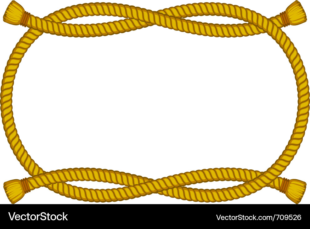 Rope frame Royalty Free Vector Image - VectorStock