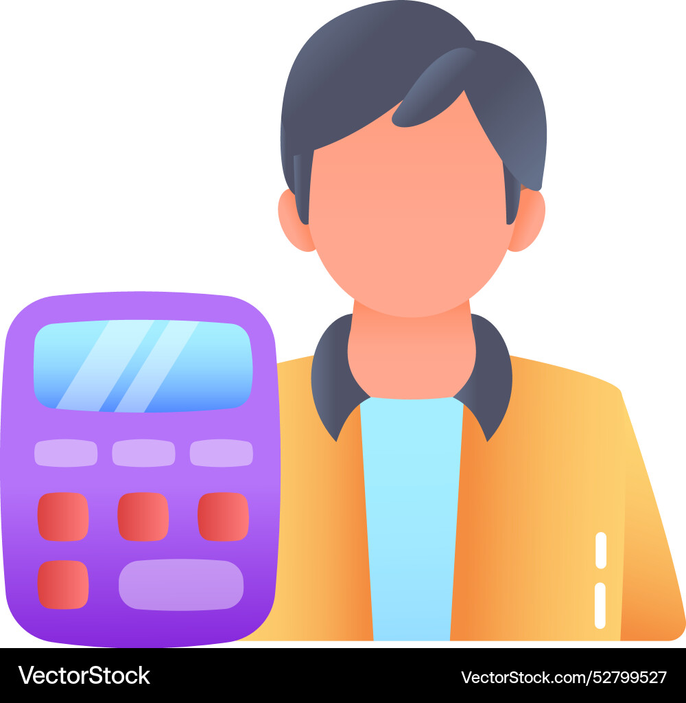 Accountant Royalty Free Vector Image - VectorStock