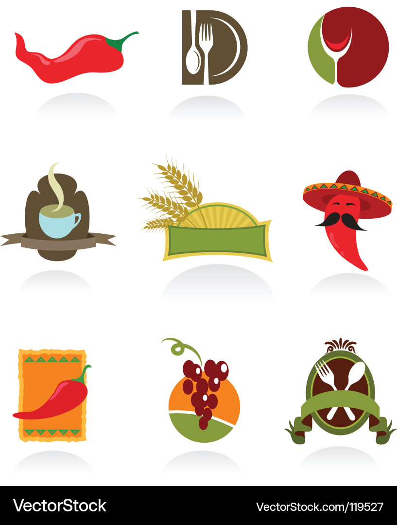 Chili icons Royalty Free Vector Image - VectorStock