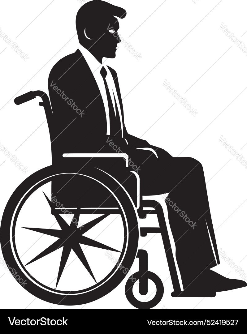 Empowering access disabled logo inclusive wheels Vector Image
