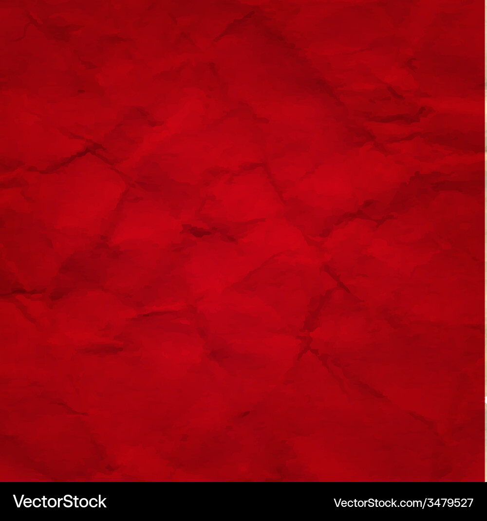 Red crushed paper Royalty Free Vector Image - VectorStock