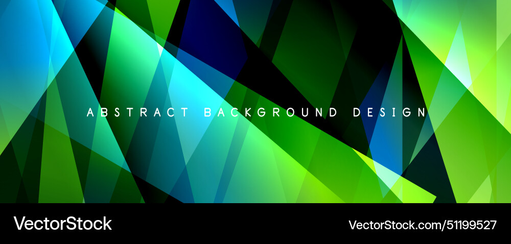 Symmetrical pattern of triangles on aqua and Vector Image