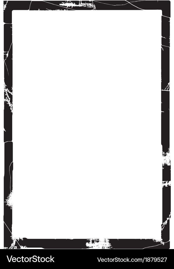 Thick grunge frame Royalty Free Vector Image - VectorStock