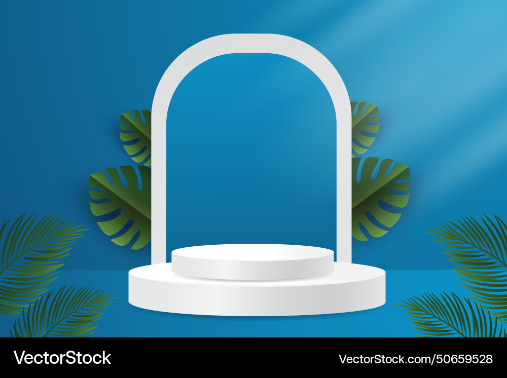 Simple podium background Royalty Free Vector Image