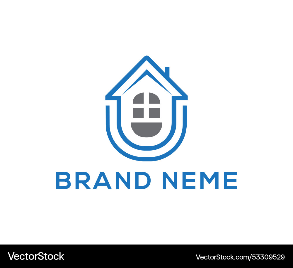 Home logo design template Royalty Free Vector Image
