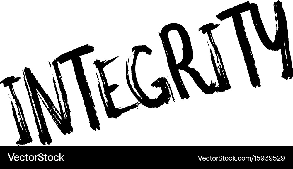 Integrity rubber stamp Royalty Free Vector Image