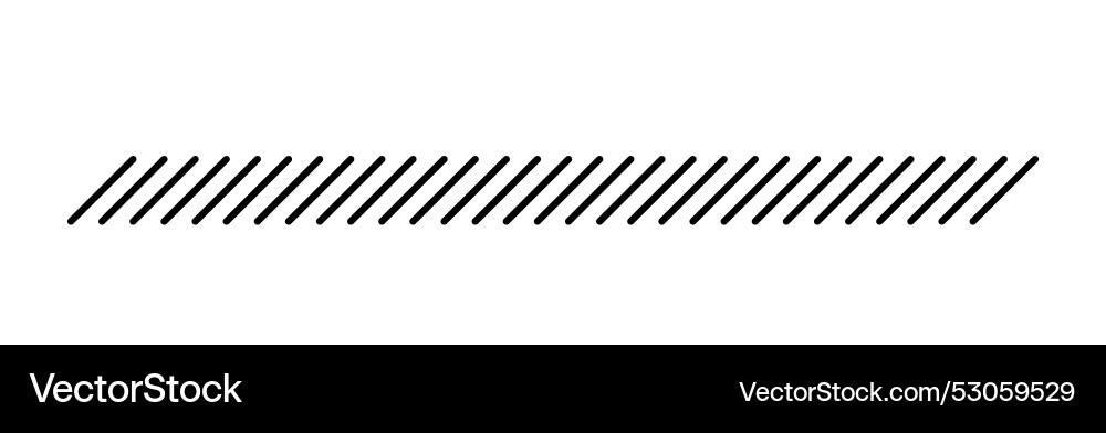 Slash line border diagonal parallel lines divider Vector Image