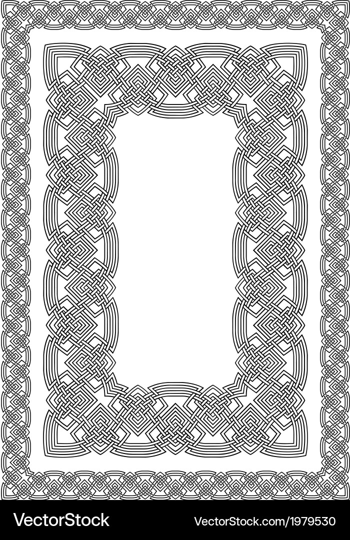 Celtic Knot Border Royalty Free Vector Image - VectorStock