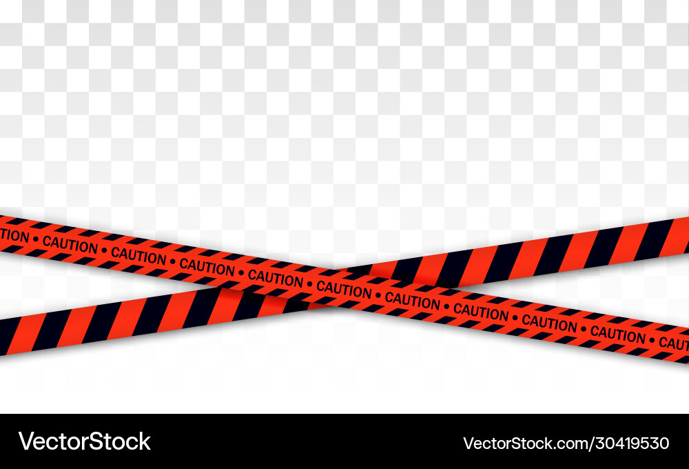 Red police tape Royalty Free Vector Image - VectorStock