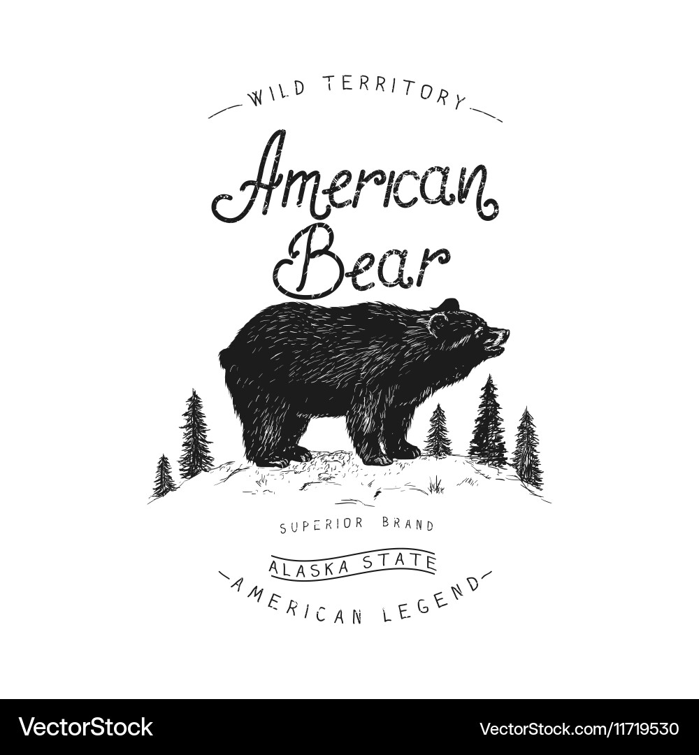 Vintage Forest Label Royalty Free Vector Image