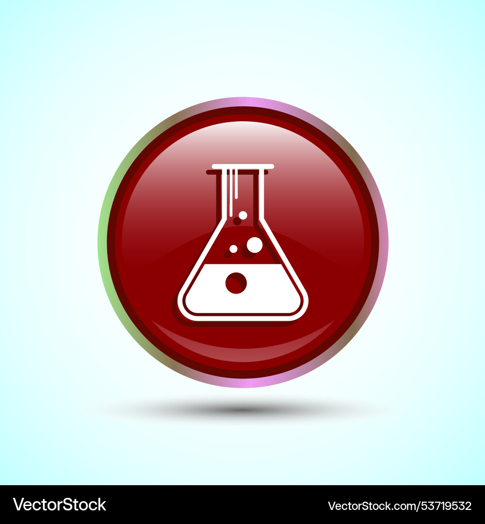 Lab flask icon design chemical Royalty Free Vector Image
