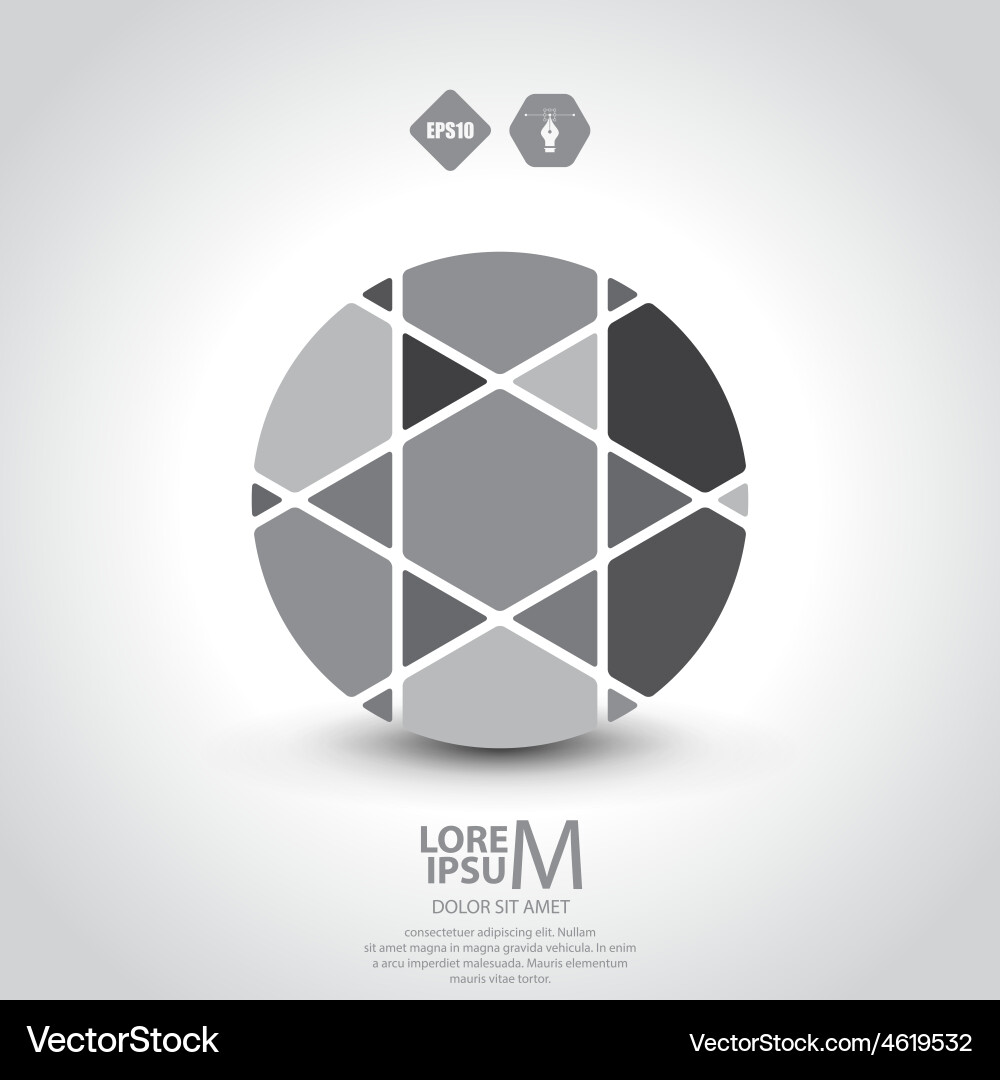Segmented circle Royalty Free Vector Image - VectorStock