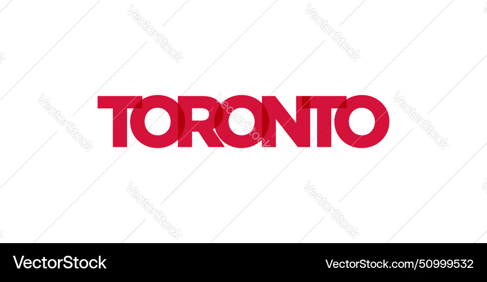 Toronto in the canada emblem design features Vector Image