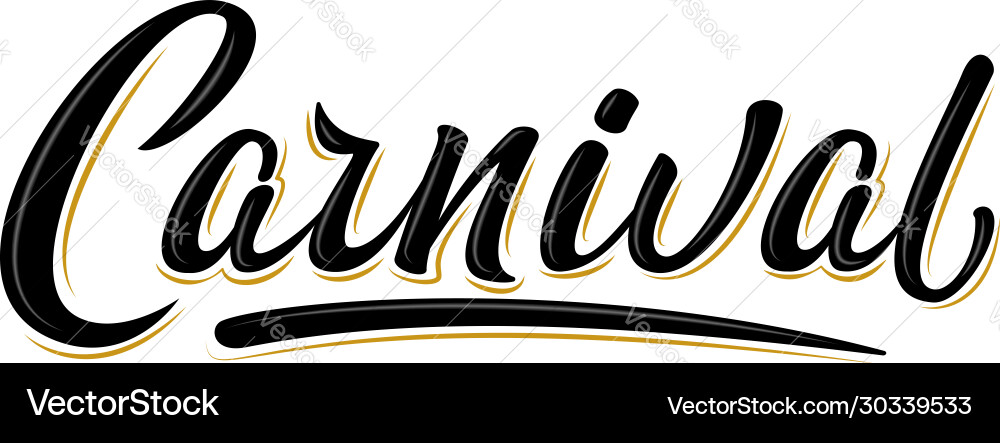 Black bulk lettering sign in Royalty Free Vector Image