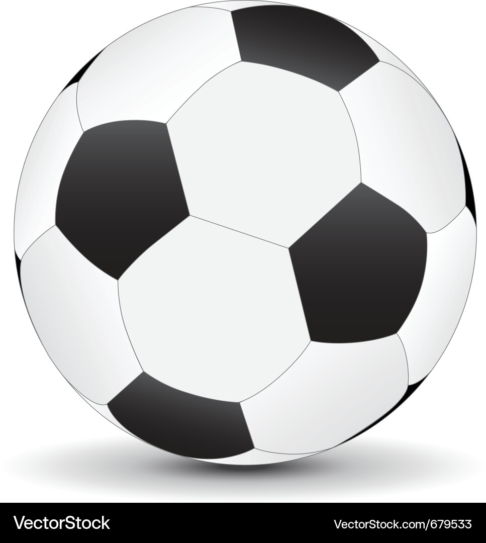 Football ball Royalty Free Vector Image - VectorStock