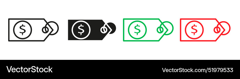 Retail price tag icon for e-commerce sales Vector Image