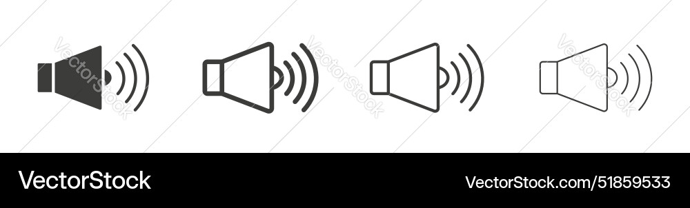 Volume icon Royalty Free Vector Image - VectorStock