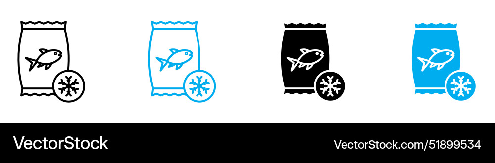 Frozen food representing easy and quick meal Vector Image