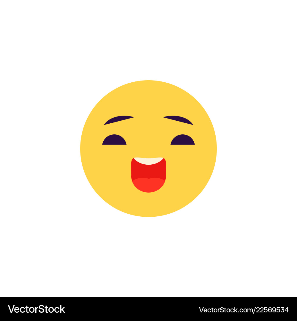 Smiley loud laughing Royalty Free Vector Image