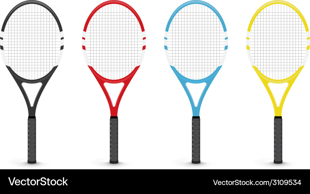 Tennis rackets Royalty Free Vector Image - VectorStock
