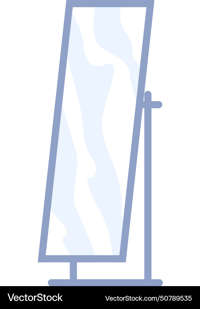 Mirror stand on floor clean home or store Vector Image