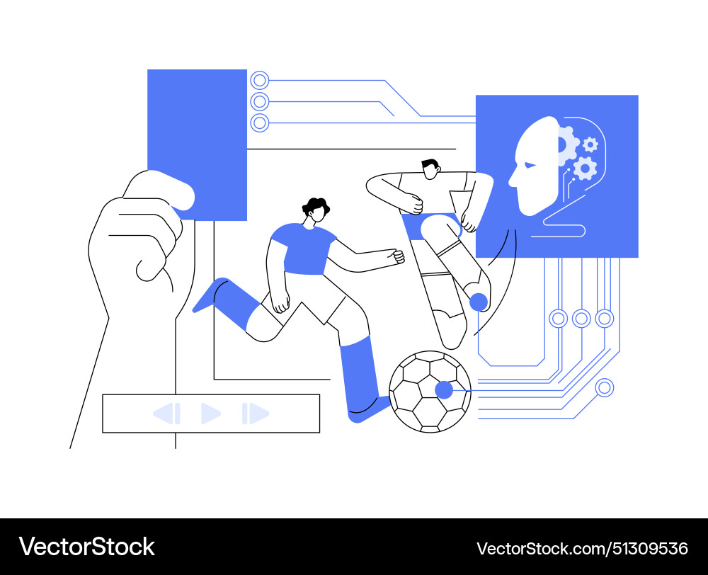 Ai-streamlined referee assistance abstract concept Ai-streamlined referee assistance abstract concept