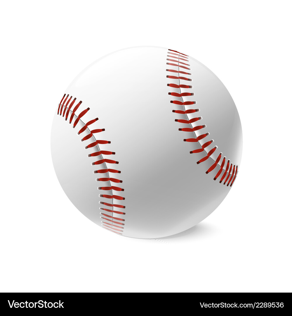 Baseball ball Royalty Free Vector Image - VectorStock