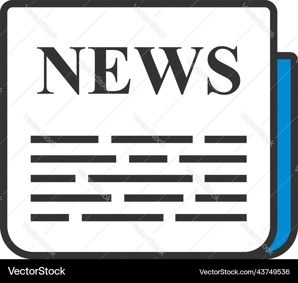 Newspaper icon Royalty Free Vector Image - VectorStock