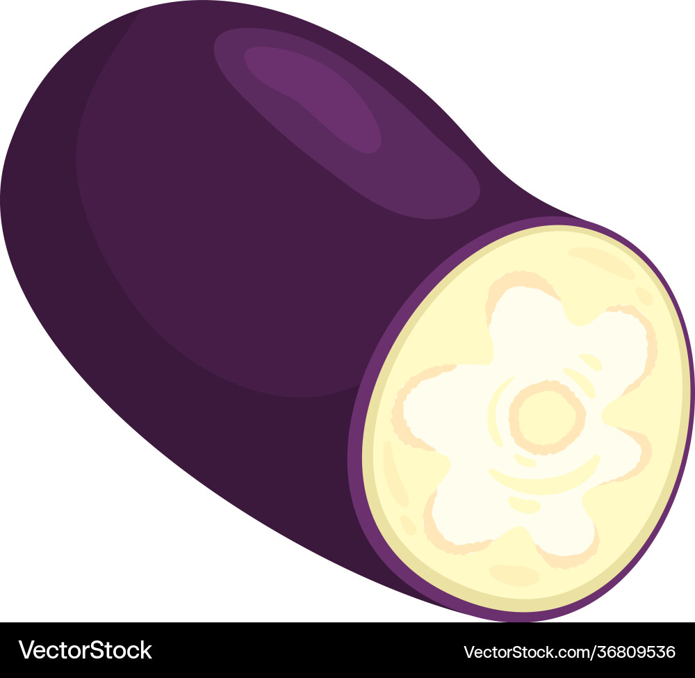 Purple cabbage half composition Royalty Free Vector Image