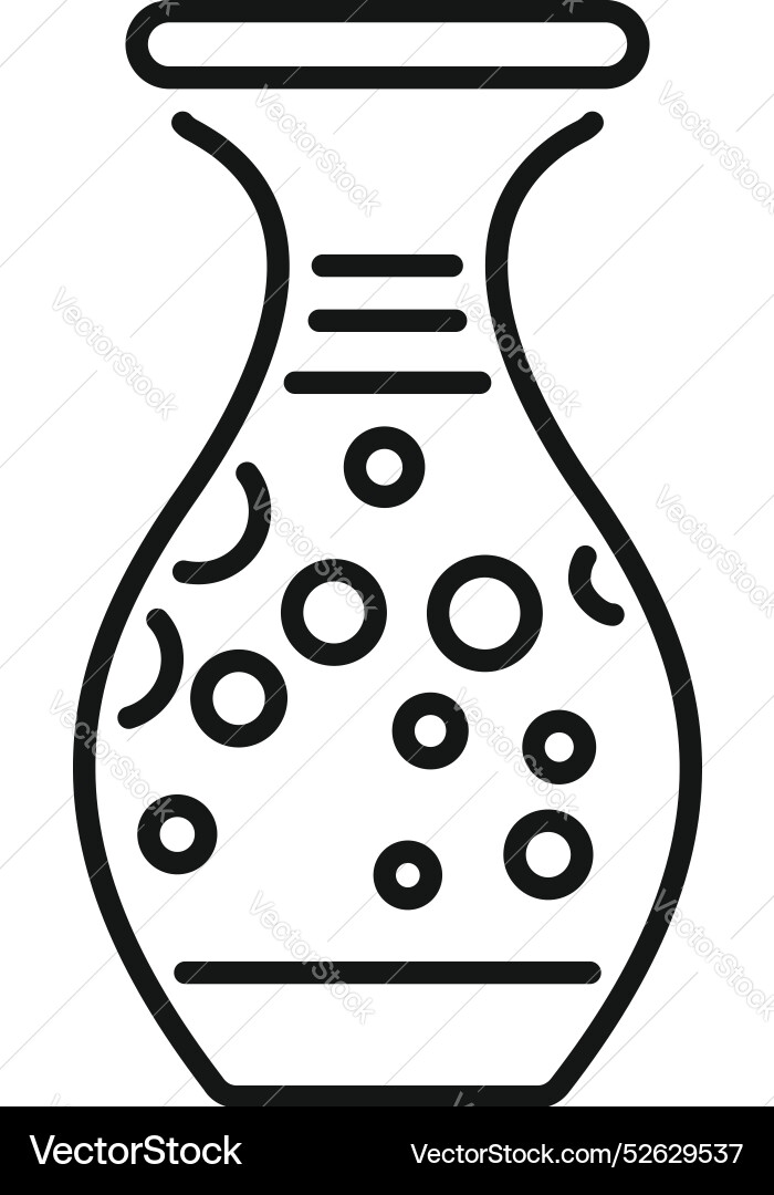 Ancient greek vase showing traditional patterns Vector Image