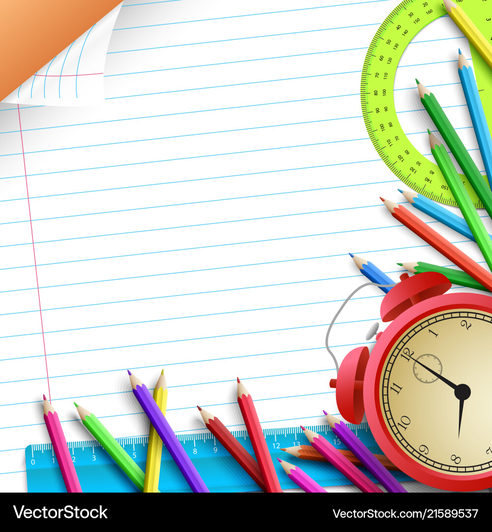 Back to school background Royalty Free Vector Image
