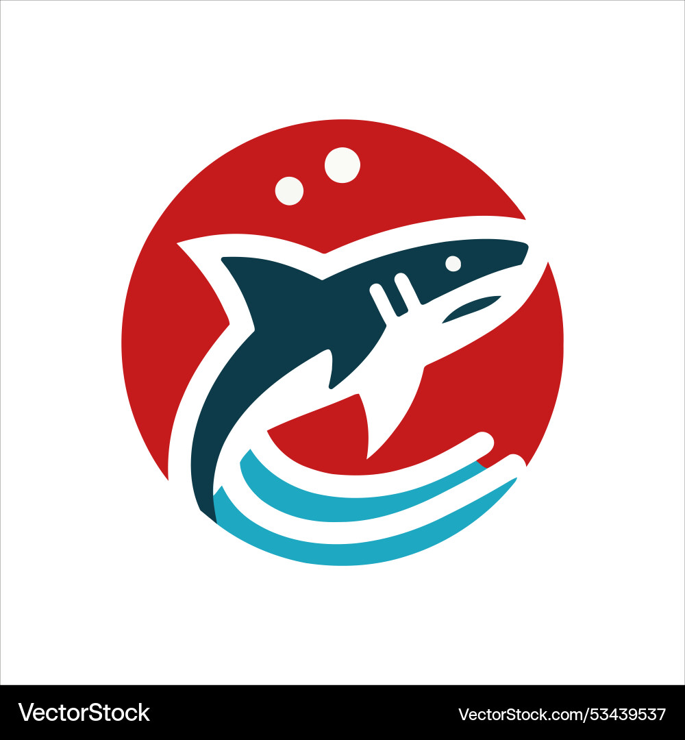 Shark logo design Royalty Free Vector Image - VectorStock